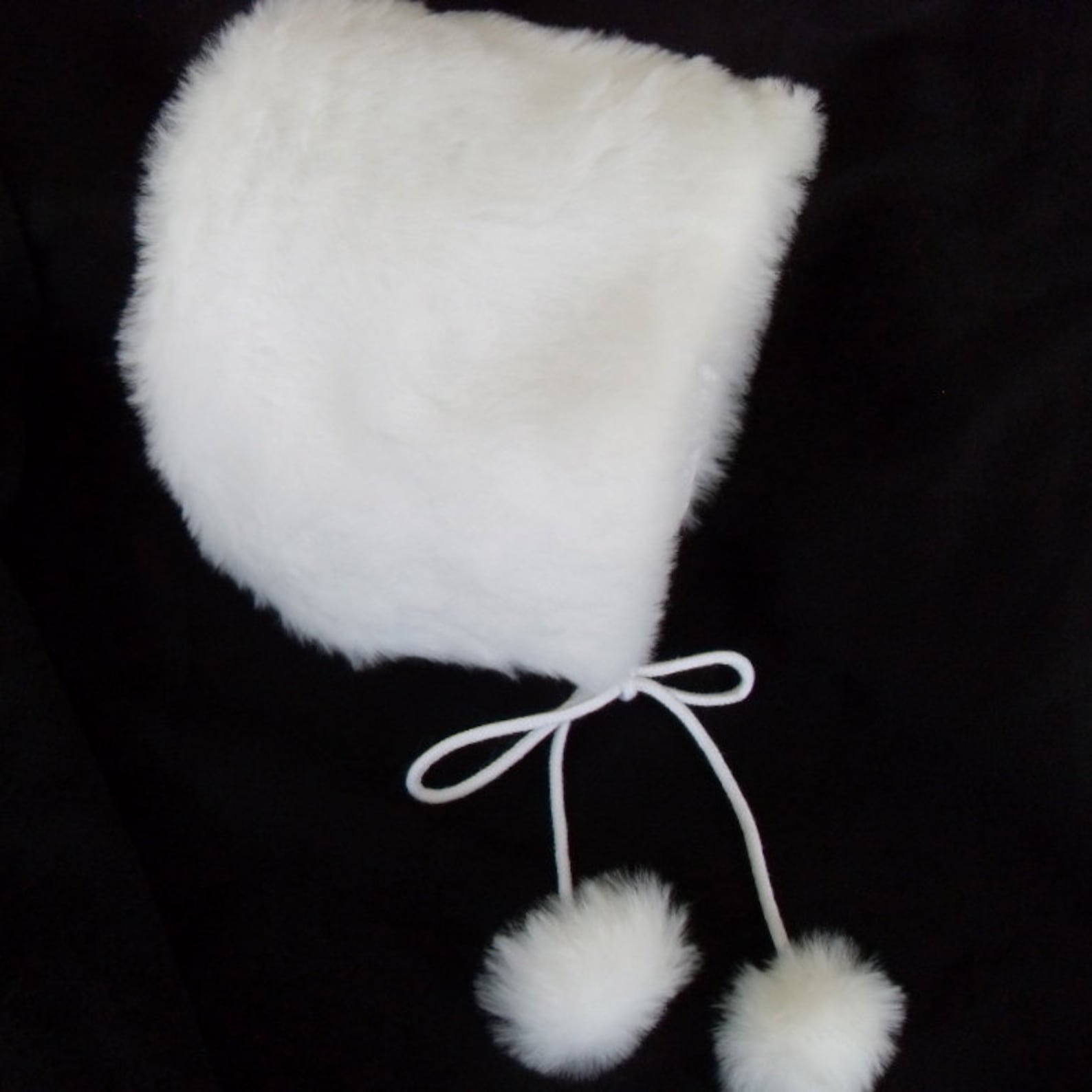 Creamy White Fur Hat Faux Fur Adult Bonnet - Etsy
