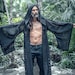 Intergalactic Black Druid Robe Shaman Ceremony Clothing Post - Etsy
