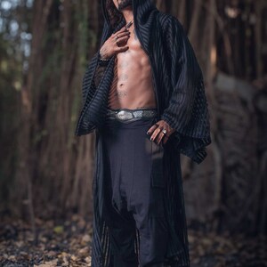 Intergalactic Black Druid Robe- Shaman Ceremony Clothing- Post ...