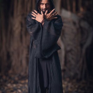 Intergalactic Black Druid Robe- Shaman Ceremony Clothing- Post ...