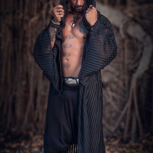 Intergalactic Black Druid Robe- Shaman Ceremony Clothing- Post ...