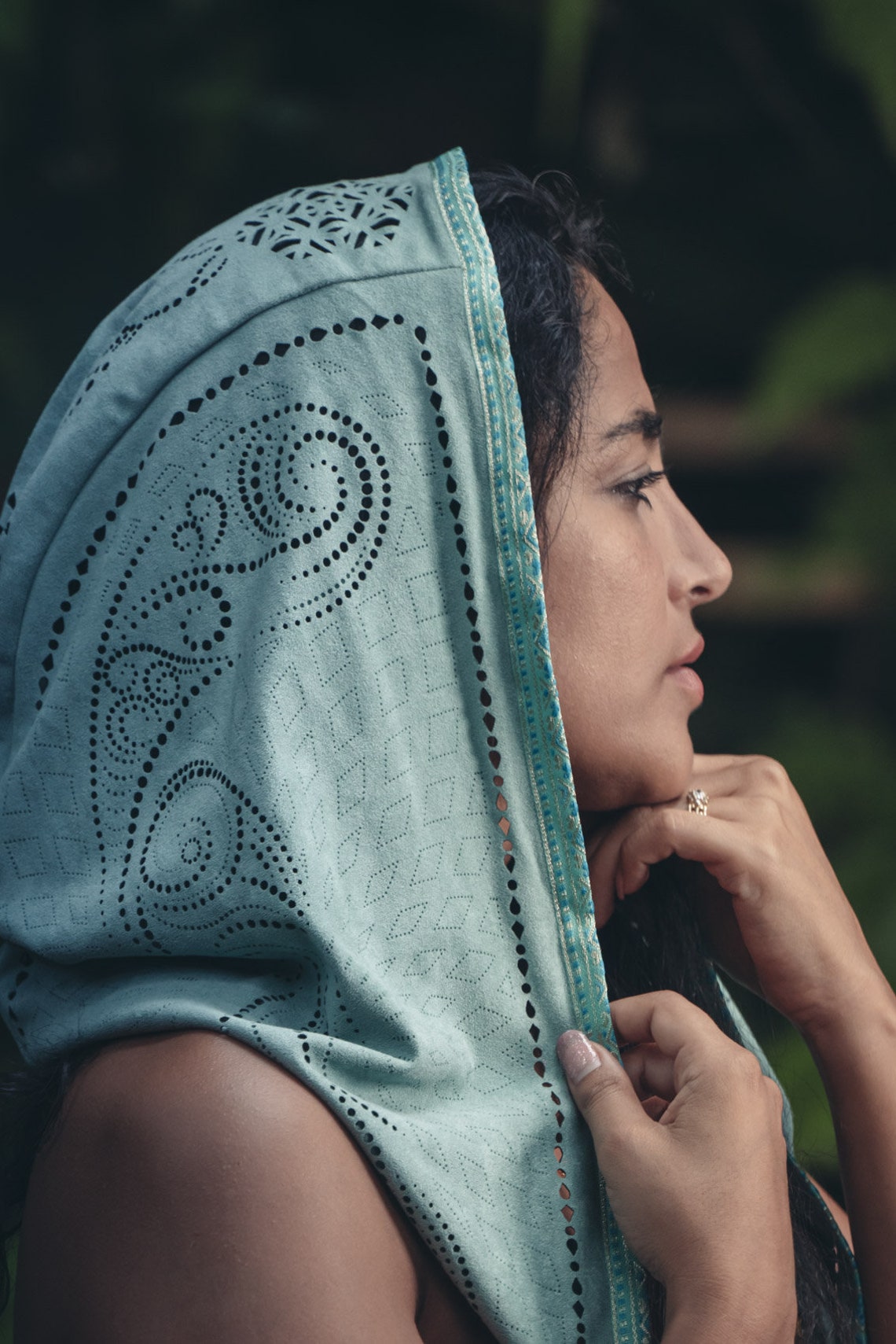 Hummingbird Chain Hood Laser Cut Wearable Art Turquoise - Etsy