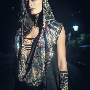 Aztec Warrior Sequin Hood- Multiple Colors- Tulum Ibiza Festival Tribal ...