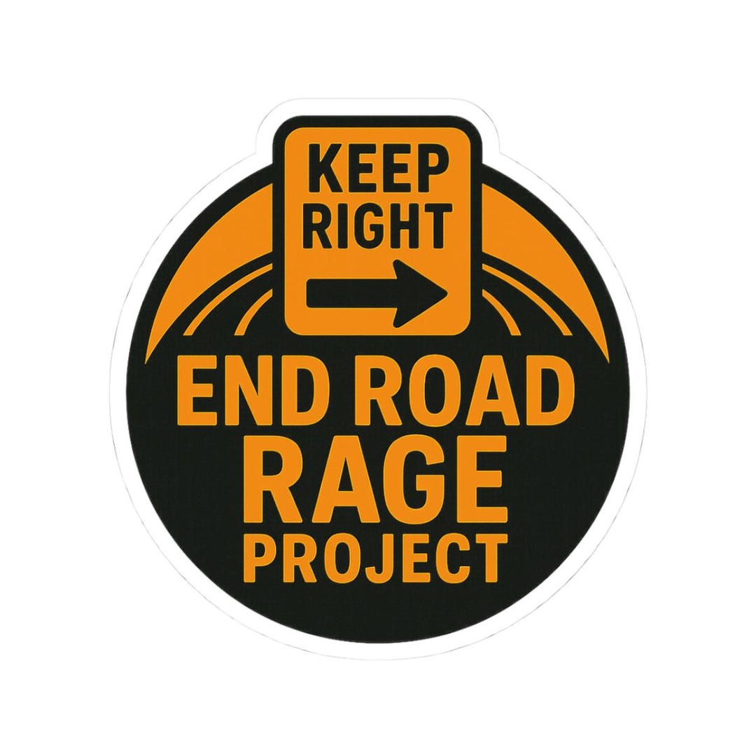 Keep Right Sticker — End Road Rage Project | Funny Traffic Flow Car ...