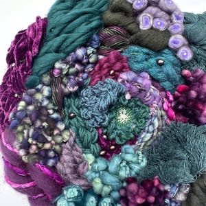 Teal and Purple Wall Art Alexandrite Birthstone Weaving Jewel Tone ...