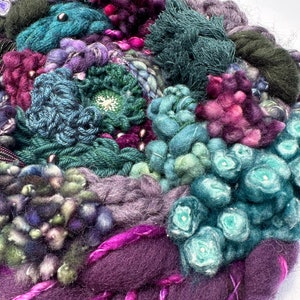 Teal and Purple Wall Art Alexandrite Birthstone Weaving Jewel Tone ...