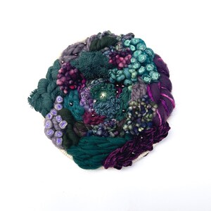 Teal and Purple Wall Art Alexandrite Birthstone Weaving Jewel Tone ...