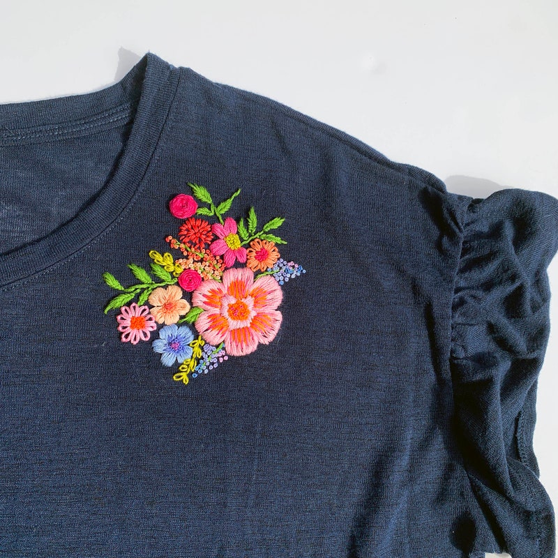 Embroidered Tee - Etsy