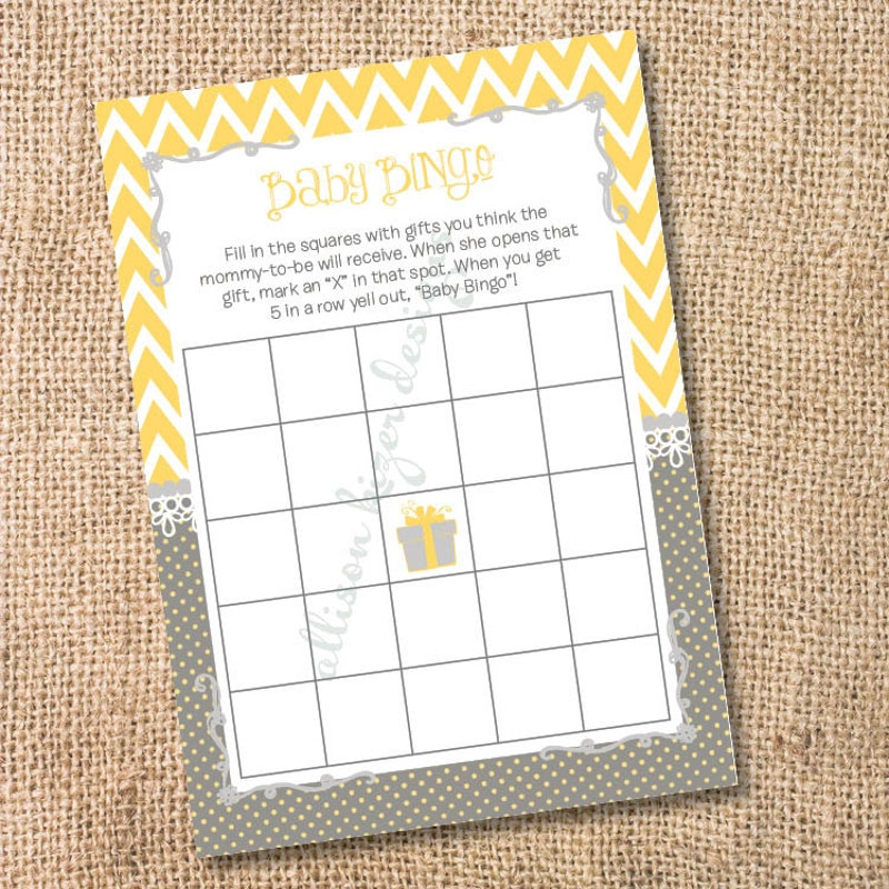 Grey Yellow Chevron - Etsy