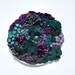 Teal and Purple Wall Art Alexandrite Birthstone Weaving Jewel Tone ...