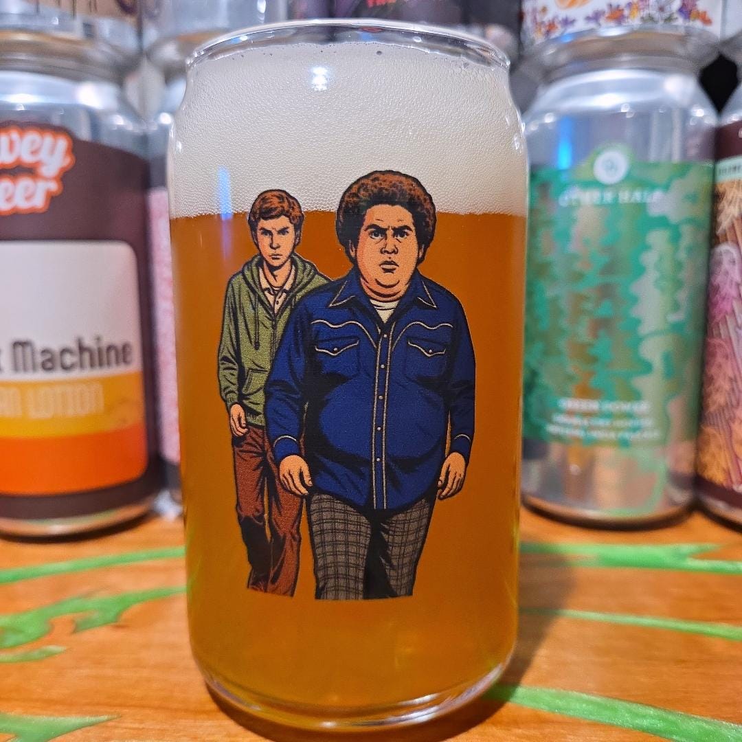 Superbad Seth & Evan Beer Can Glass: Comedy Movie Pop Culture - Etsy
