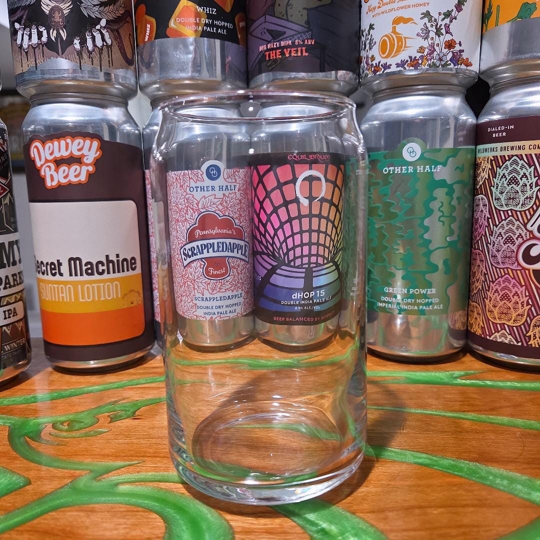 Custom Beer Can Glass: Personalized Iced Coffee Glass - Etsy