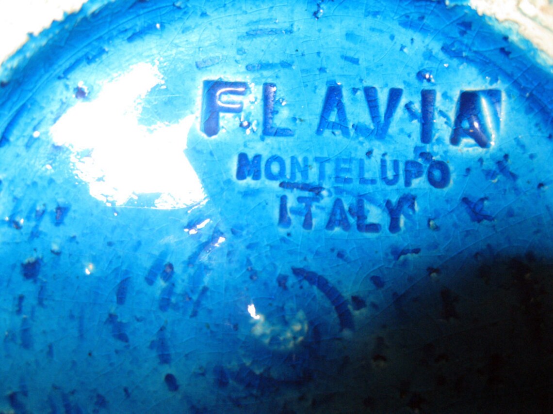 Bitossi Italy Pitcher Rimini Blue Large FLAVIA Montelupo - Etsy