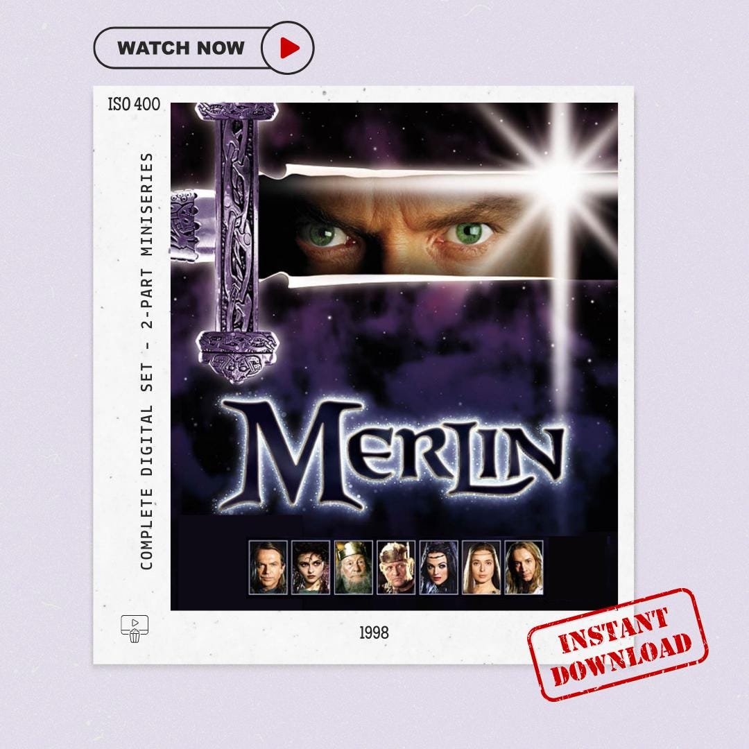 Merlin Miniseries 1998 Curated Set Digital Download Etsy