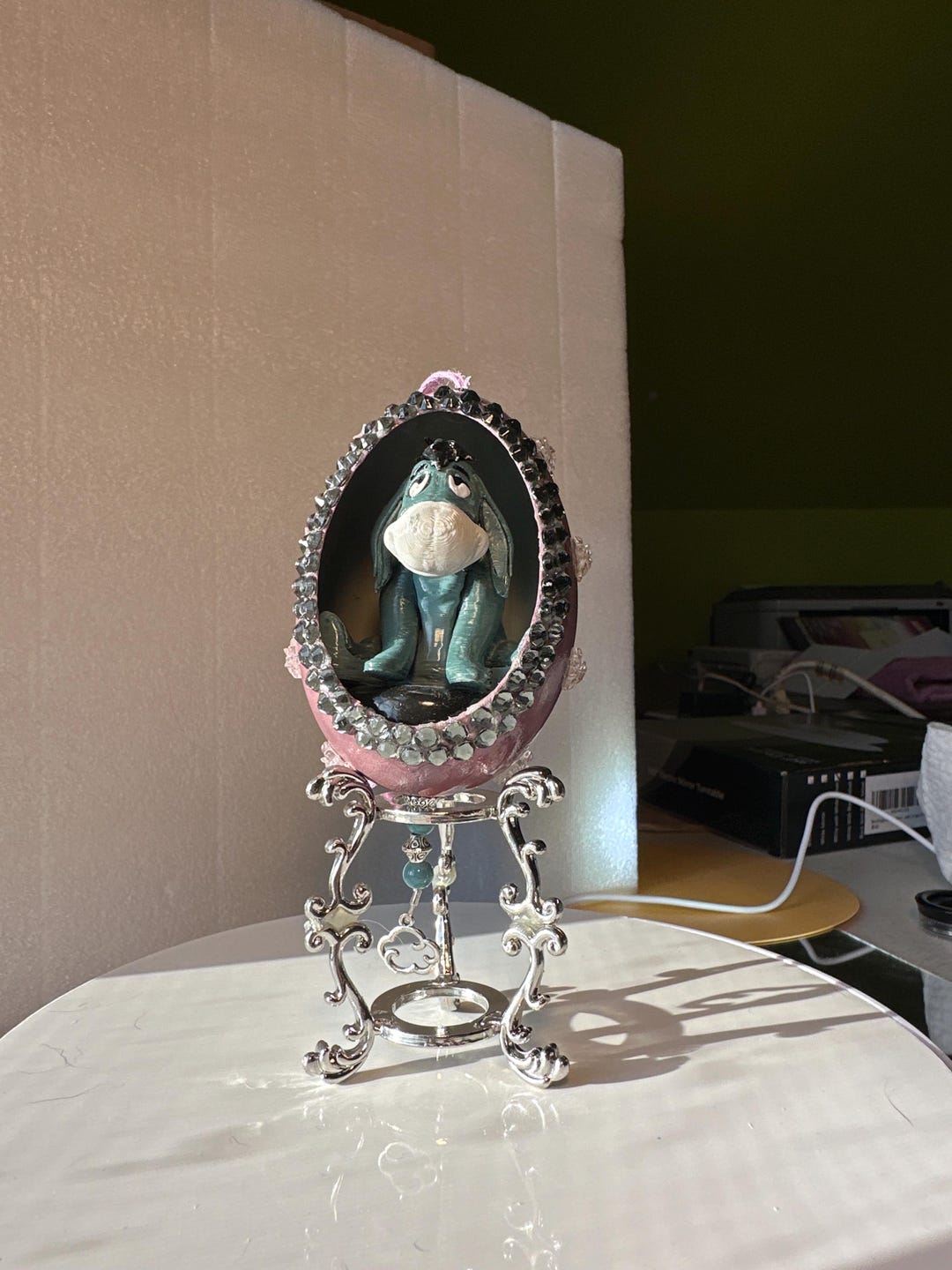 Faberge Style Goose Egg: Eeyore in Repose. Perfect Gift for Any Pooh ...