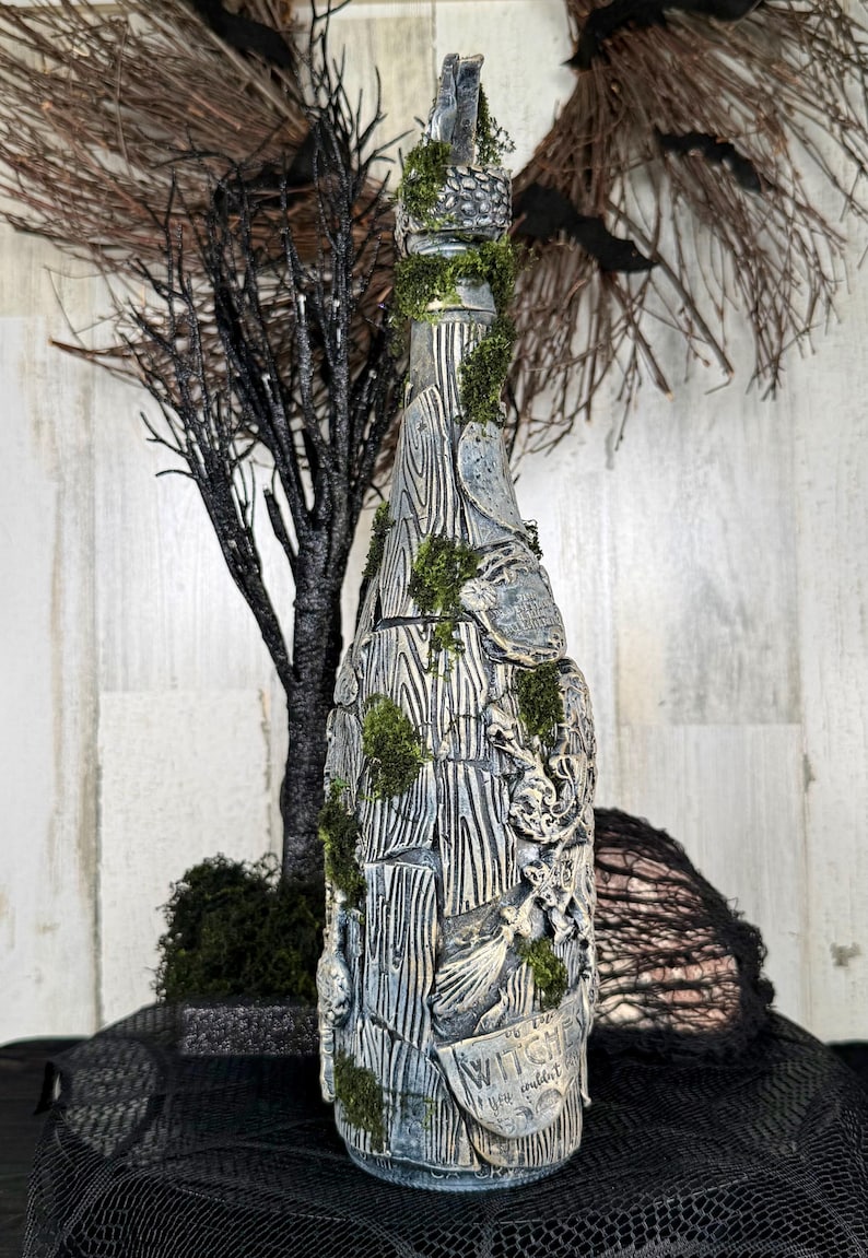Handmade Witch Bottle/potion Bottle/gothic Halloween Decor, Spooky ...