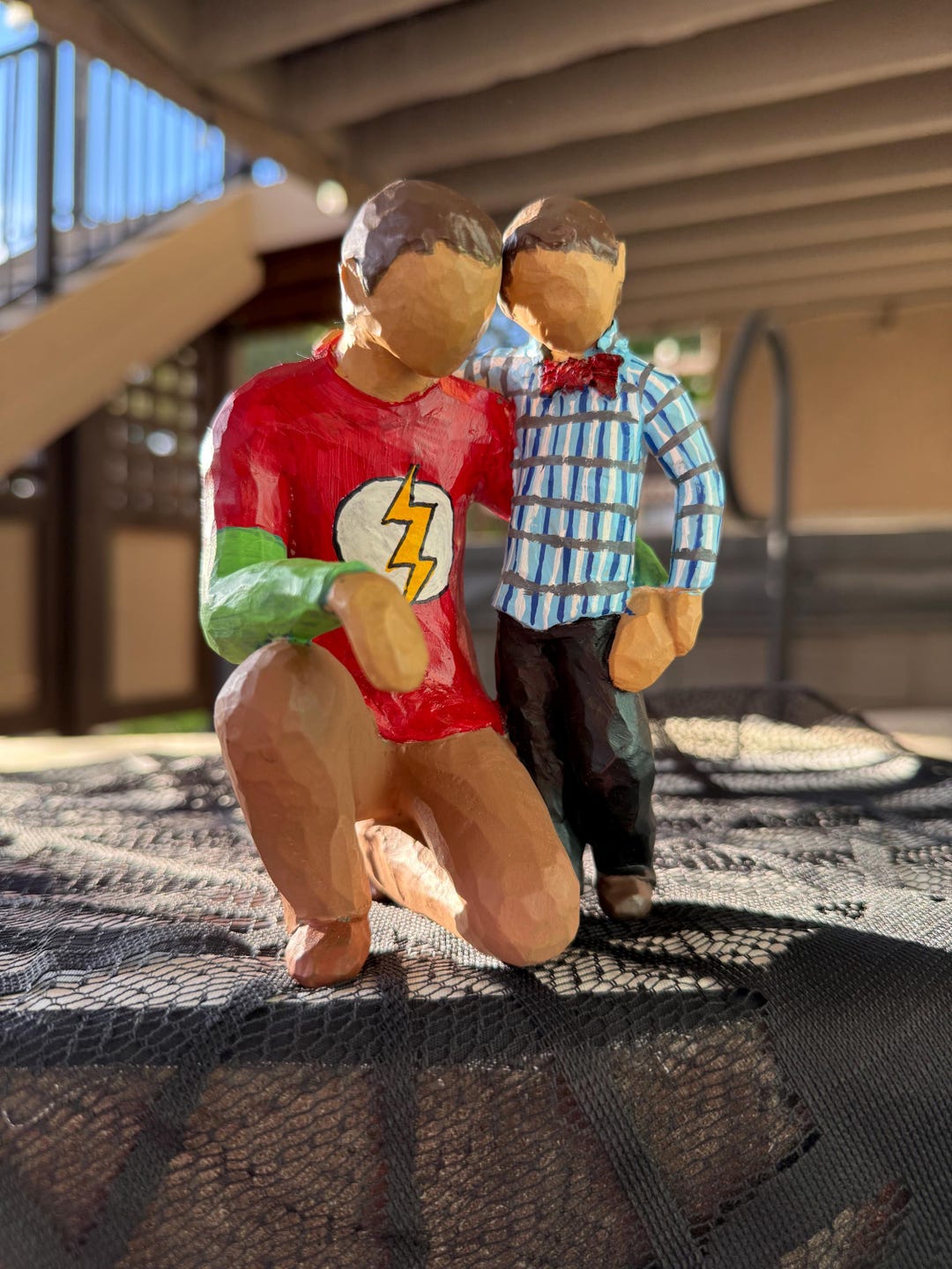 Sheldon & Young Sheldon Inspired Figurine | Upcycled Willow Tree Style ...