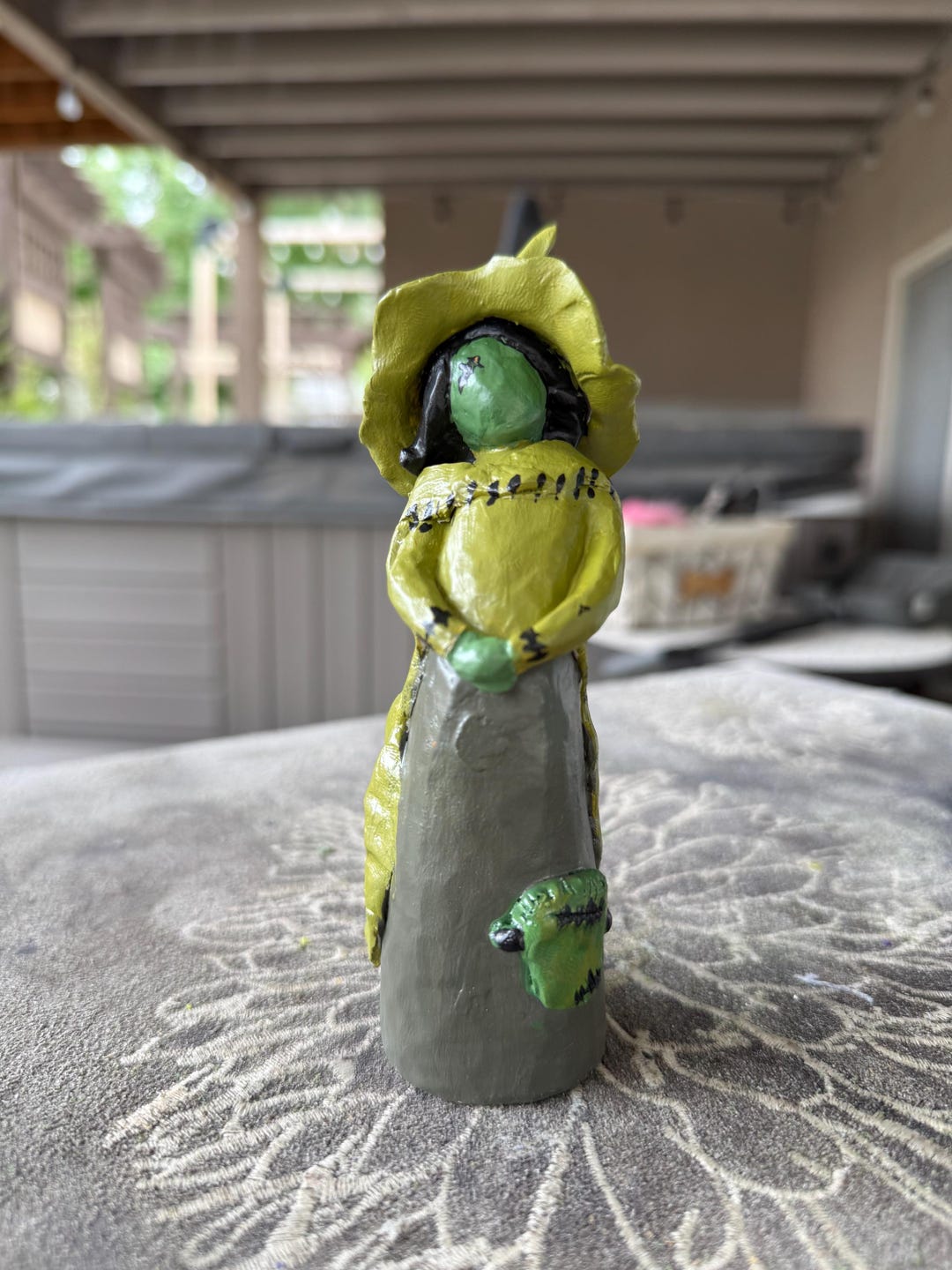 Frankenstein Witch Figurine Handmade Upcycled Halloween Decor - Etsy