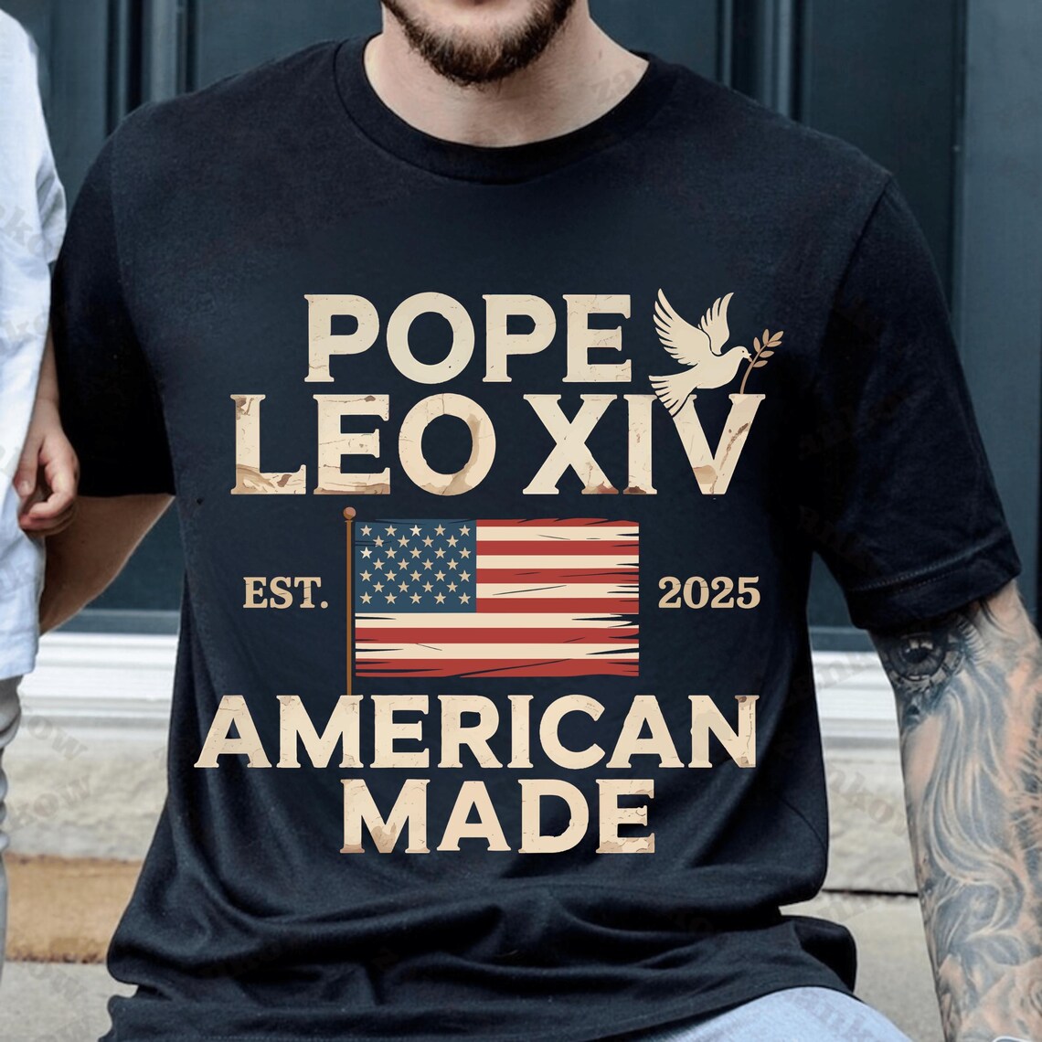 Pope Leo XIV First American Pope Png File, Retro Cardinal Robert ...