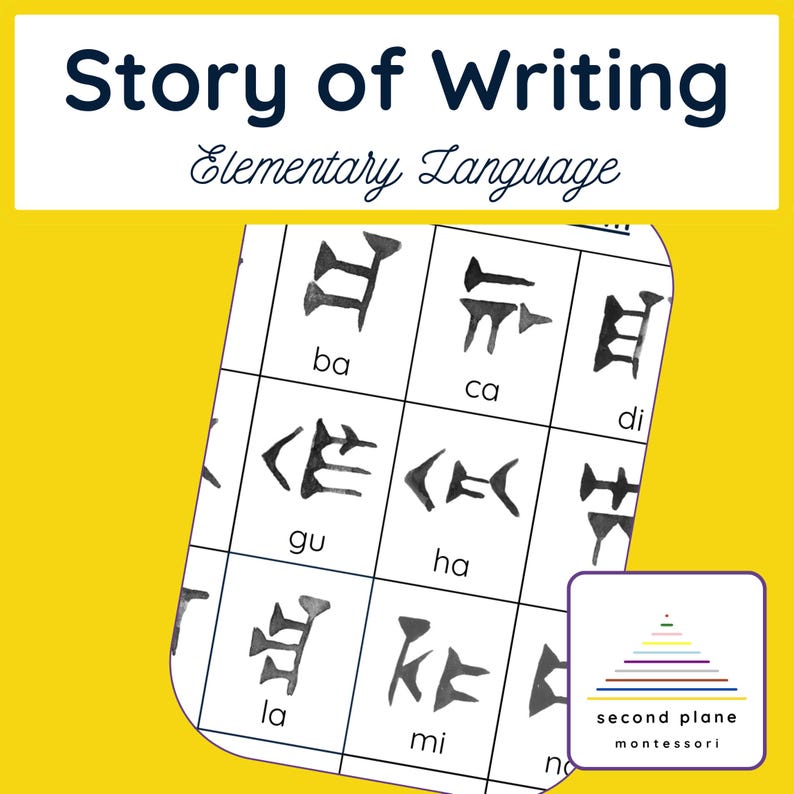 Montessori Ancient Writing History Lesson PDF | Great Lessons ...