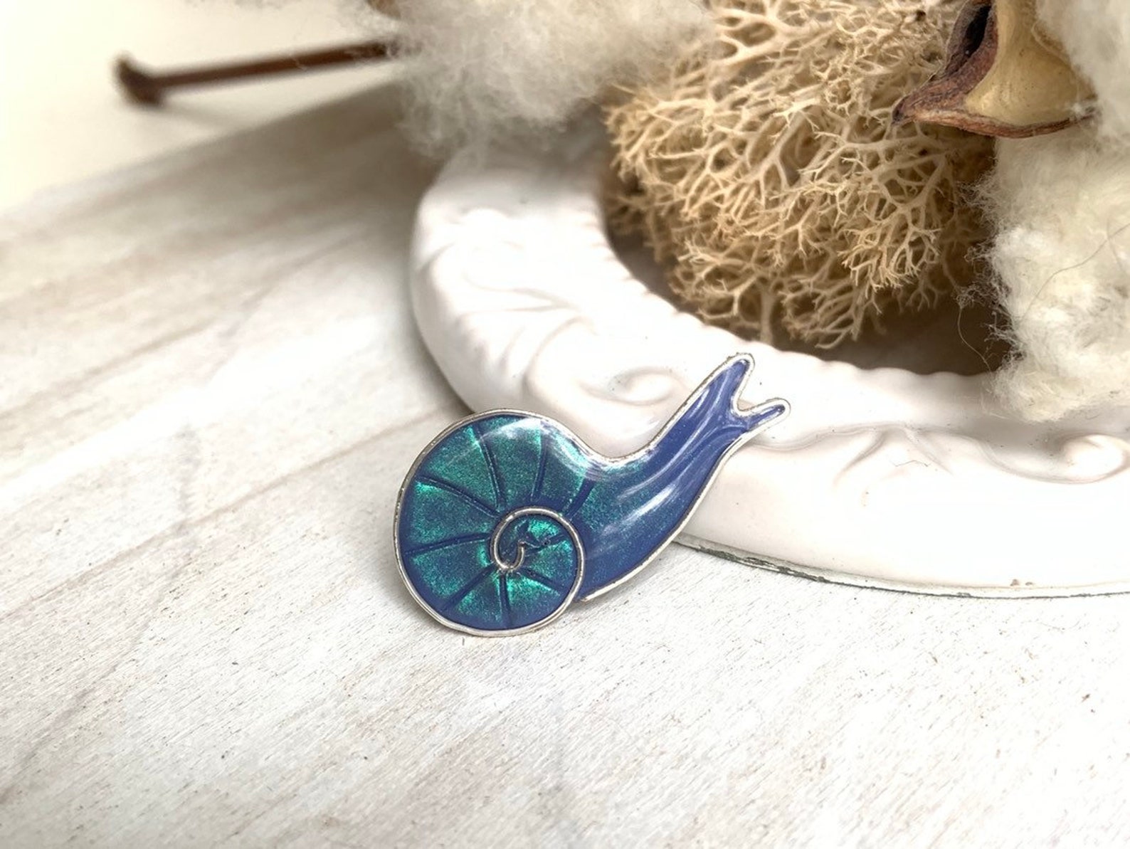 Snail Pin - Lilac - Etsy