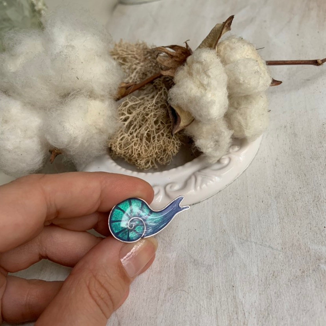 Snail Pin Lilac - Etsy