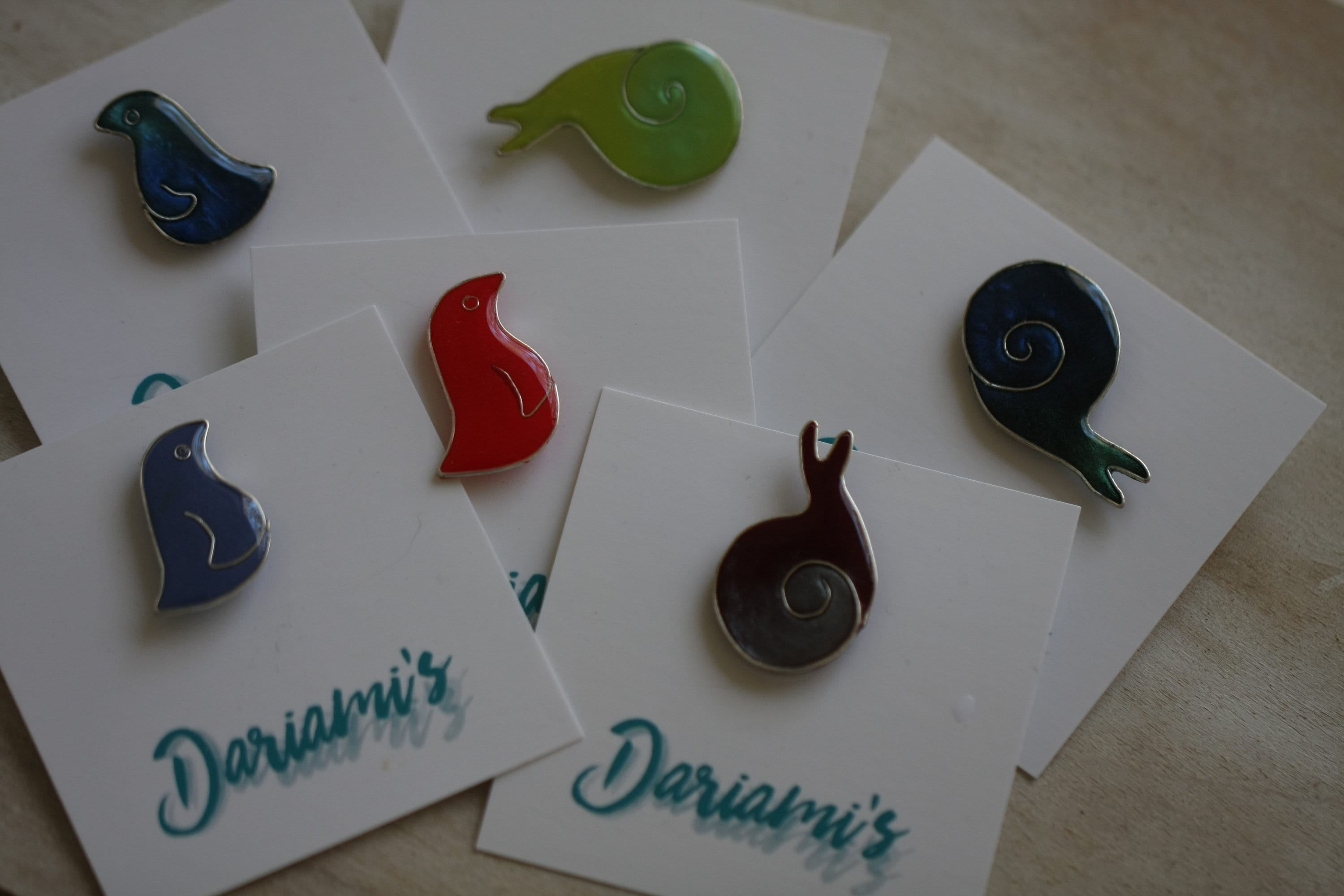 Snail Pin Blue - Etsy