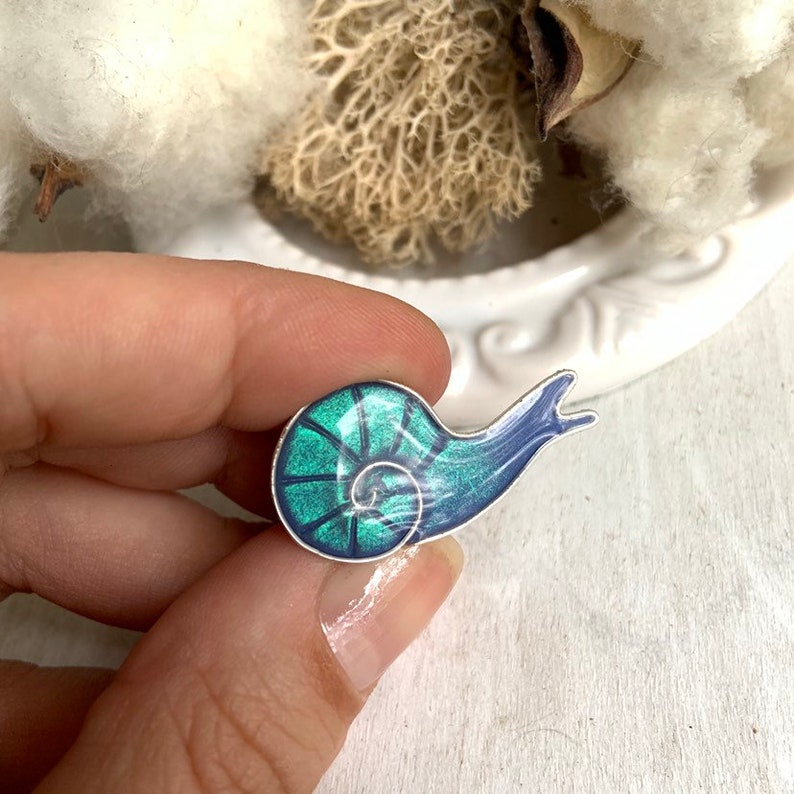 Snail Pin - Lilac - Etsy