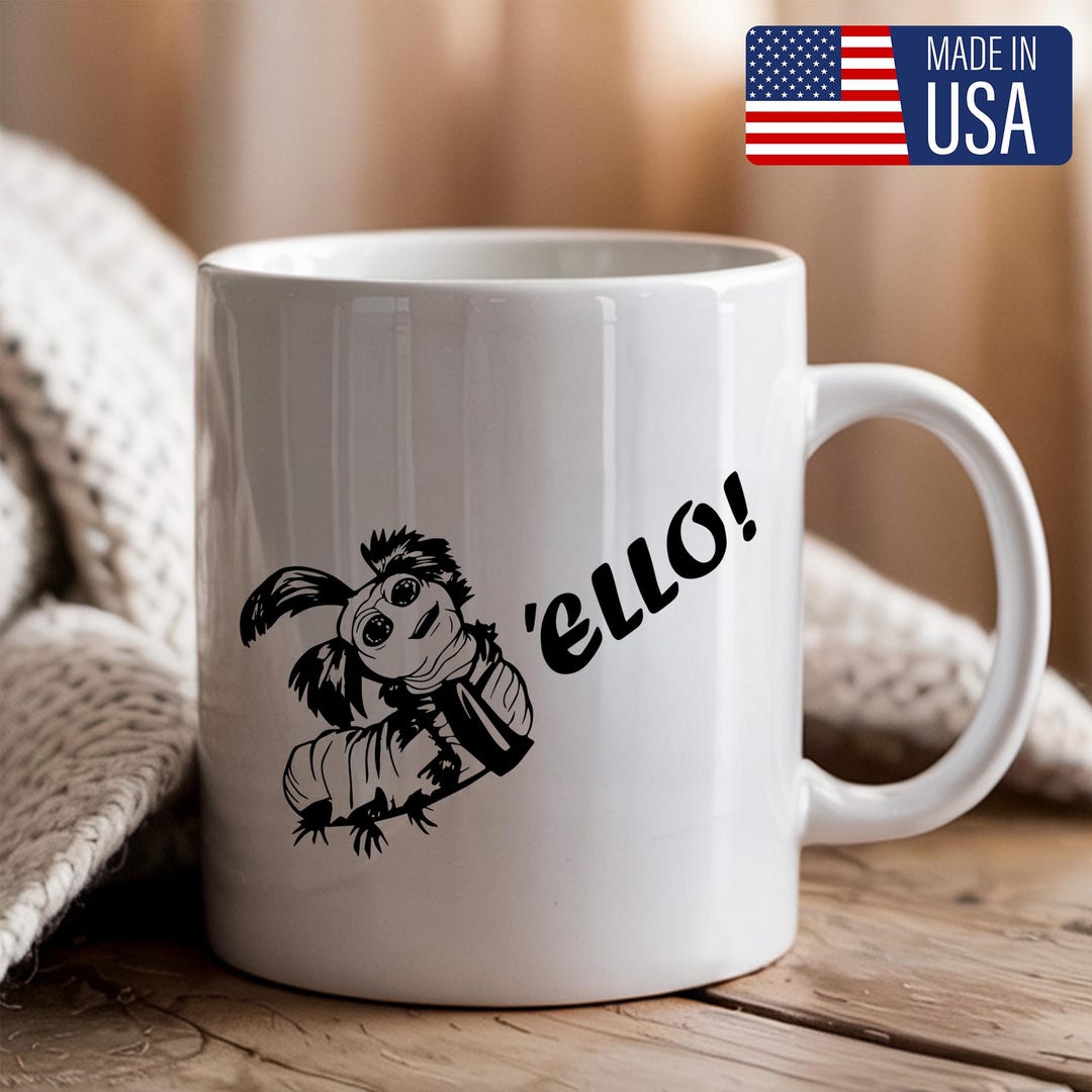 Ello Worm Mug, Labyrinth Movie Inspired Coffee Cup, Funny Nostalgic ...