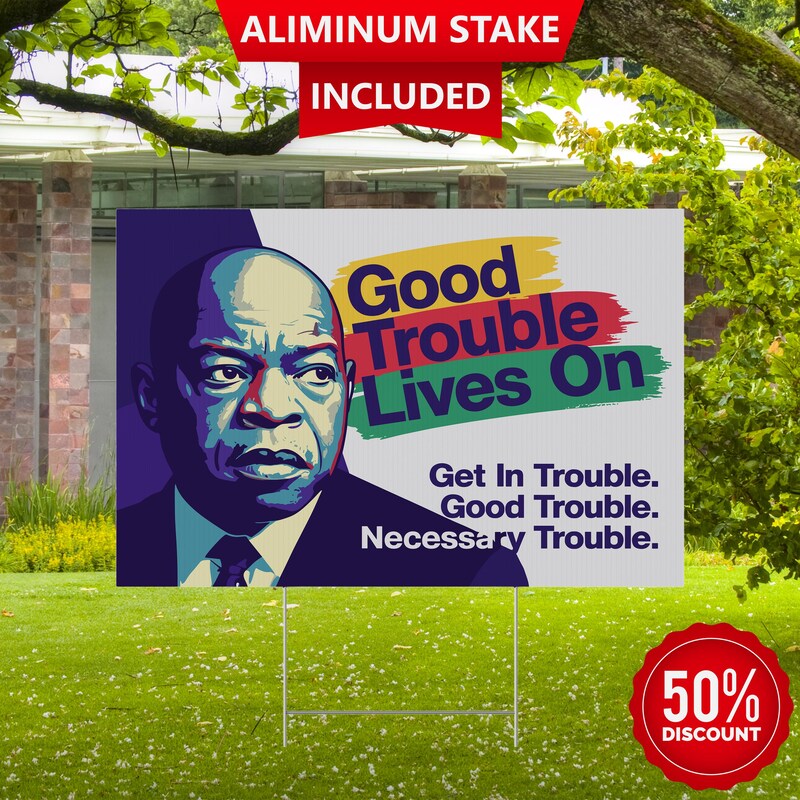 Good Trouble Protest Sign - Etsy