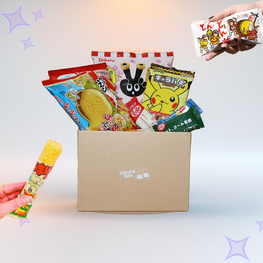 Japanese Snack Box – 15 Authentic Treats | Candy, Kit Kats, Pocky ...