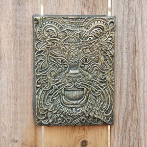 Celtic Tiger Sculpture, Irish Rustic Home Decor, Garden Gifts Outdoor ...