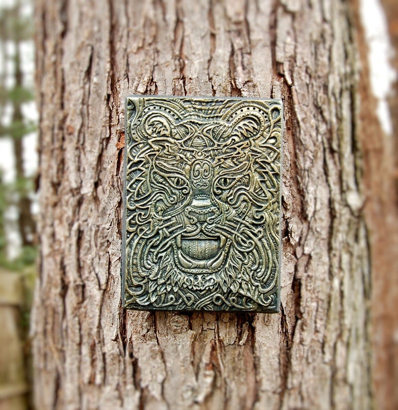 Celtic Tiger Sculpture Irish Rustic Home Decor Garden Gifts - Etsy