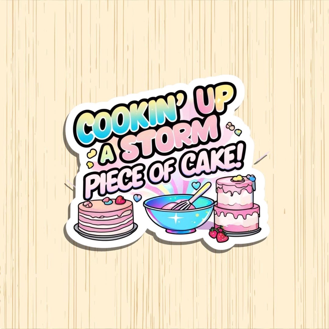 Stray Kids Sticker | Cooking Storm Cake | Handmade Die Cut | Bang Chan ...