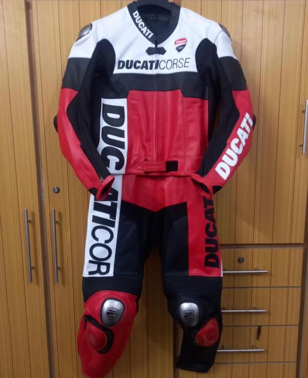 Ducati Corse Leather Racing Suit – Motorcycle Track Riding Gear ...
