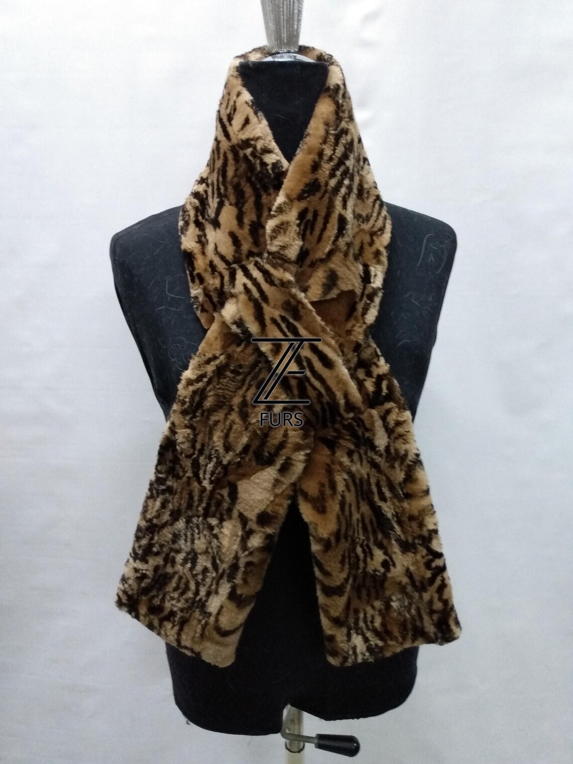 Handmade Beaver Fur Scarf, Animal Print, Soft Warm Fur - Etsy