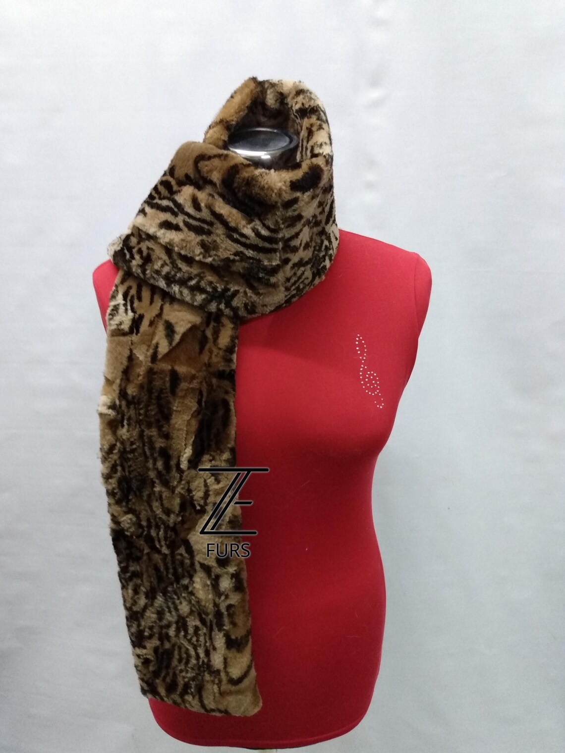 Handmade Beaver Fur Scarf, Animal Print, Soft Warm Fur - Etsy