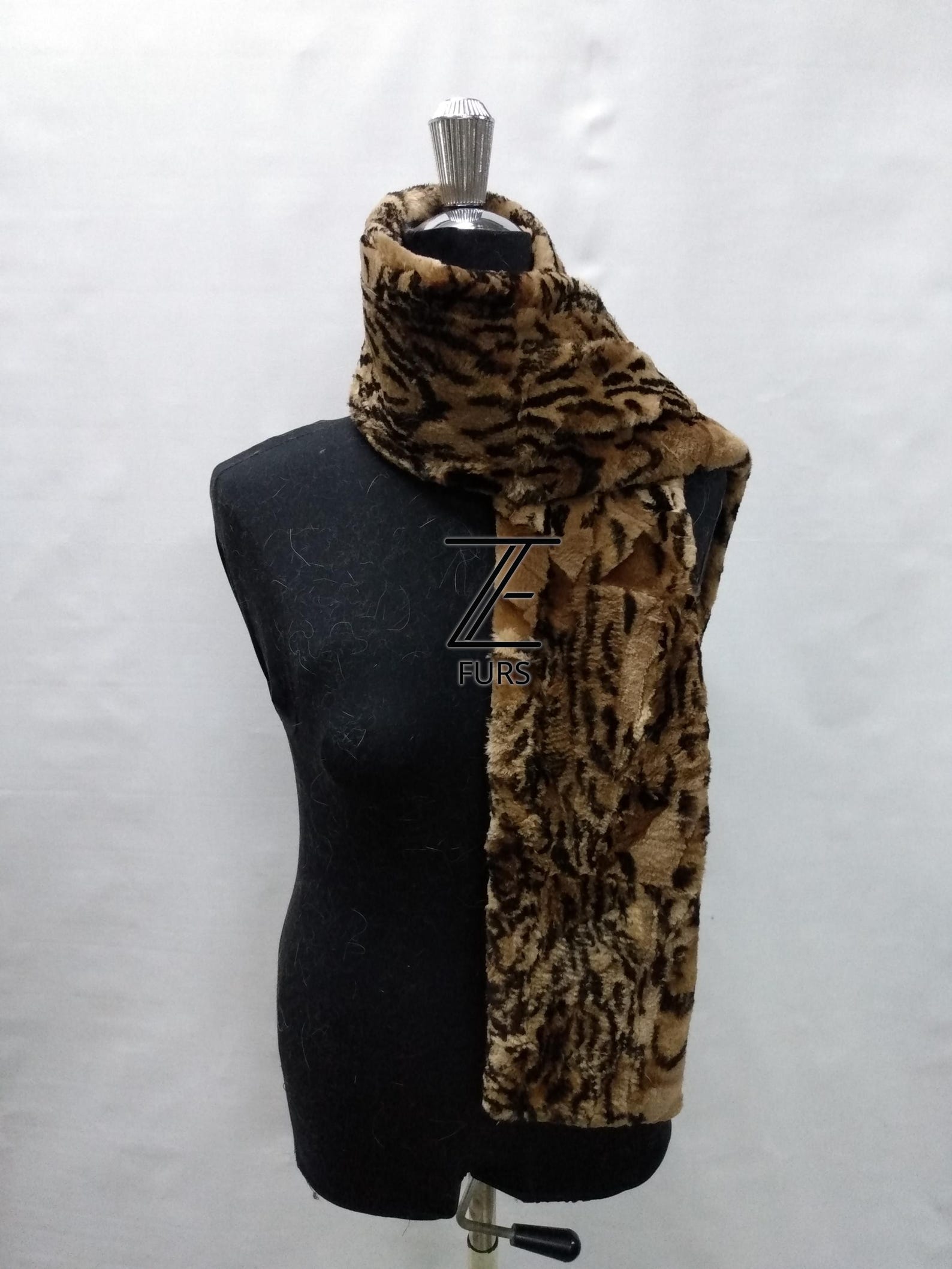 Handmade Beaver Fur Scarf, Animal Print, Soft Warm Fur - Etsy