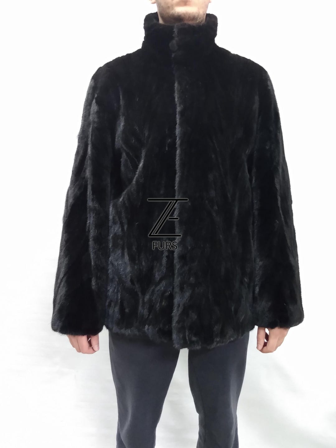 Handmade Black Mink Fur Jacket – Luxury Men's Outerwear - Etsy