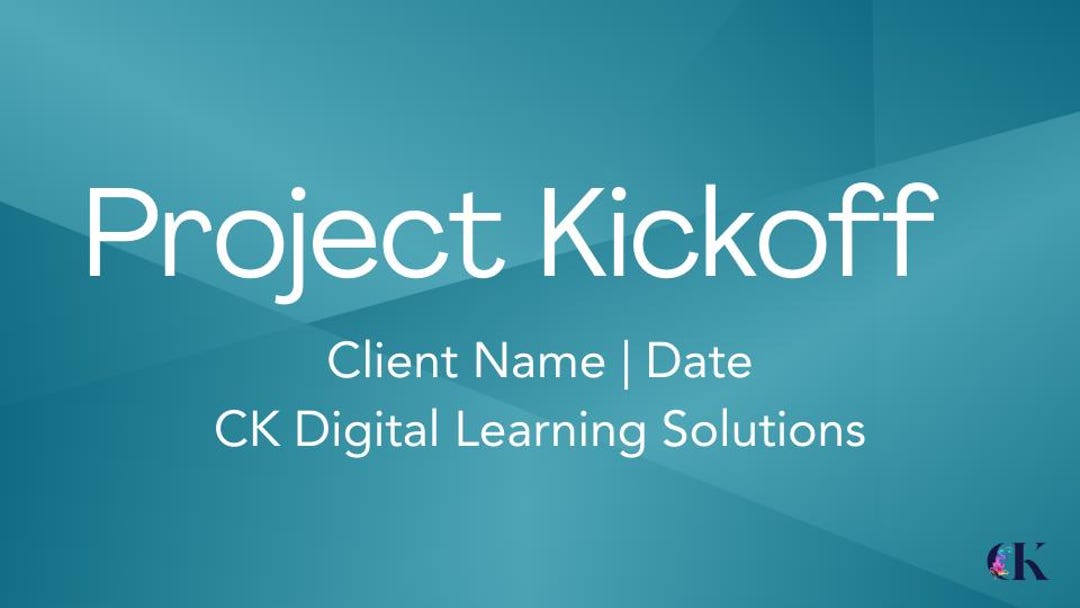 Project Kick-off Deck Template - Etsy
