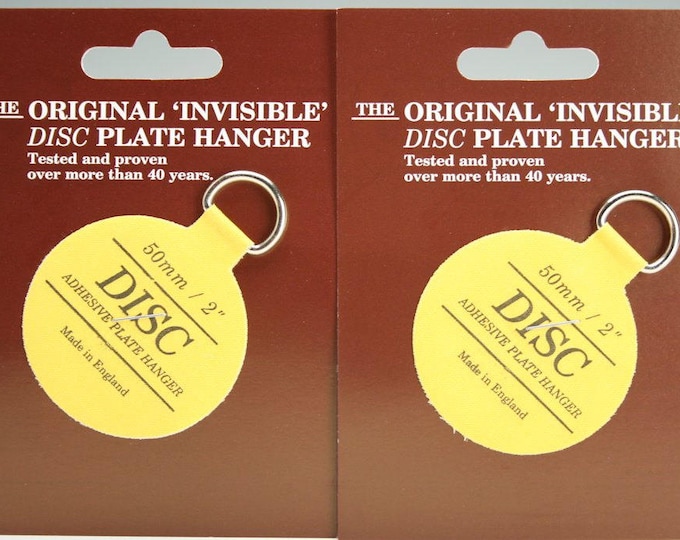 Plate Hangers Set of Two (2) 2" Small - Invisible Disc Plate Walls ...