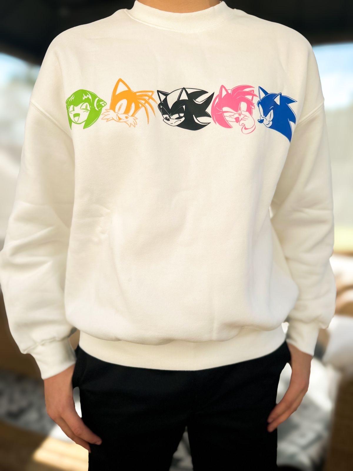 Sonic and Friends White Sweater - Etsy