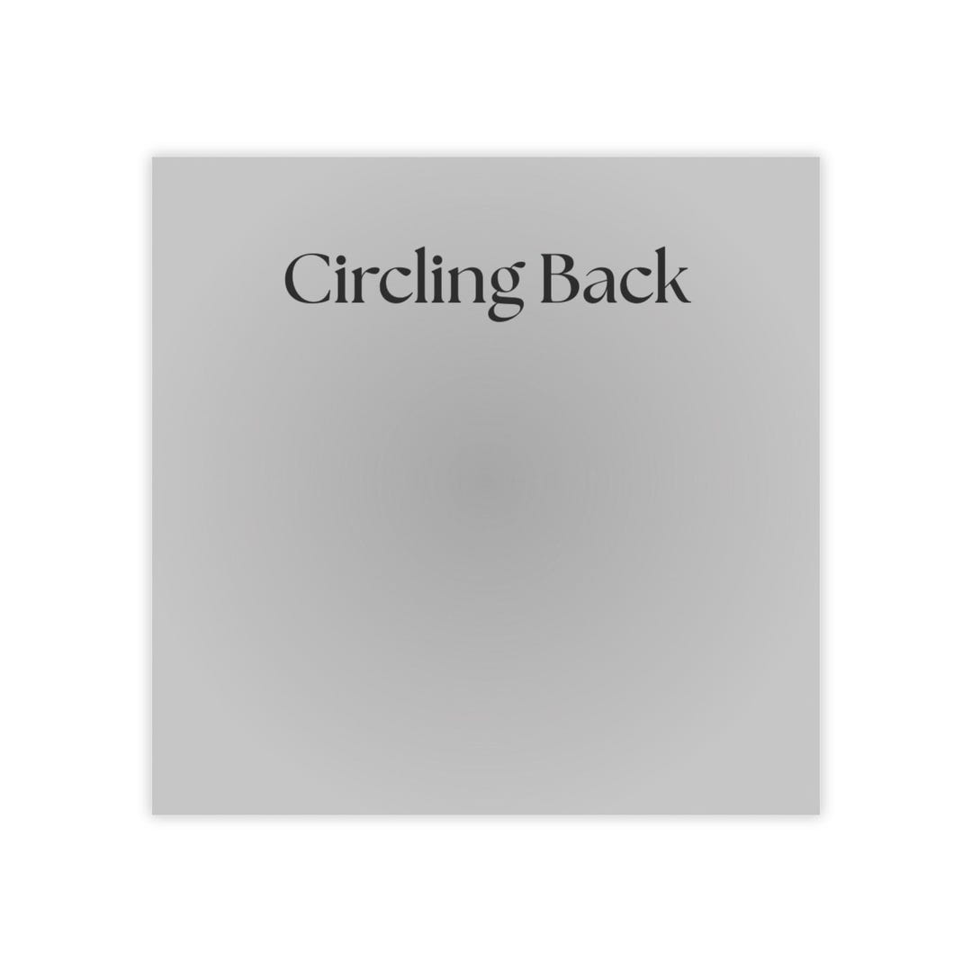 Circling Back Post-it Note Pads | Minimalist Script Sticky Notes - Etsy