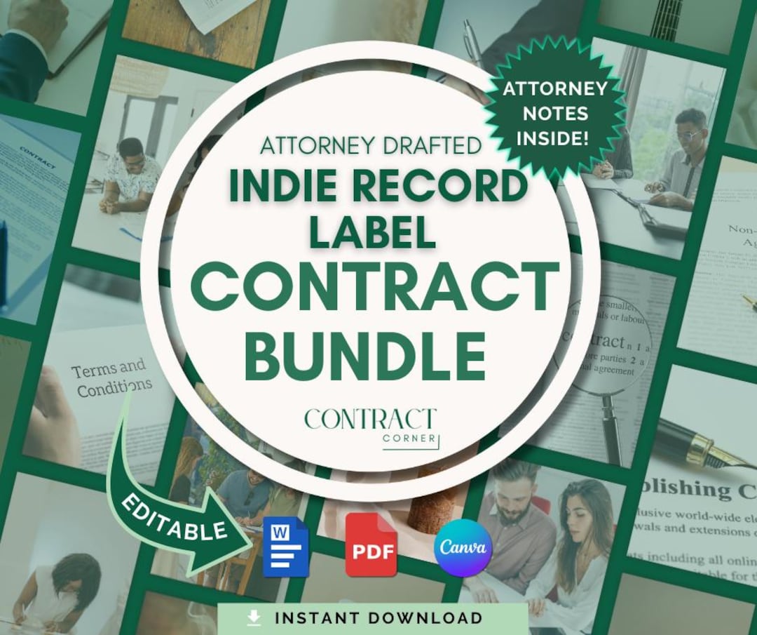 Indie Record Label Contract Bundle | Label Agreements and Artist ...