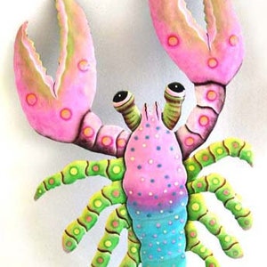 PAINTED METAL LOBSTER Metal Wall Hanging Outdoor Metal Art - Etsy