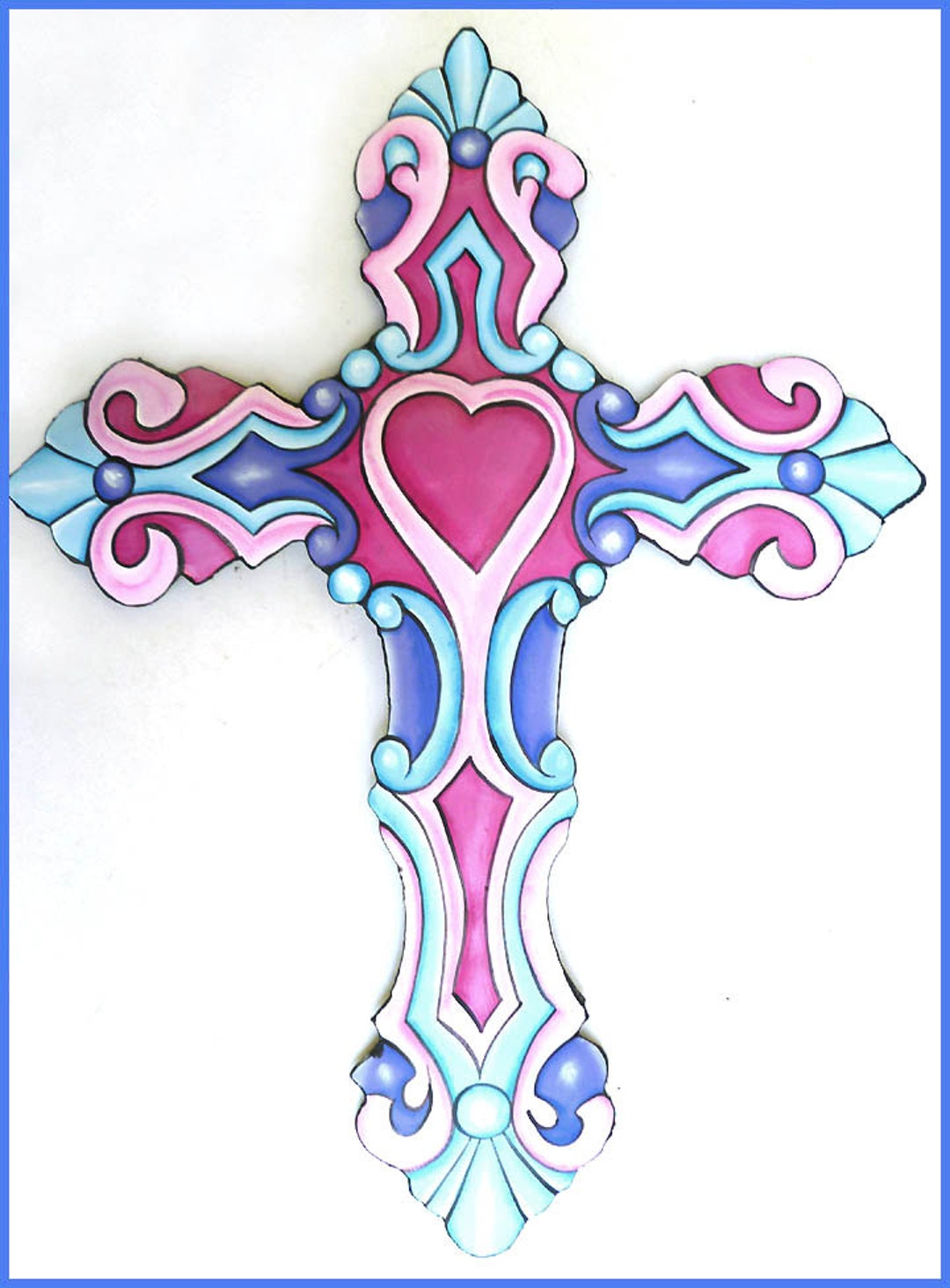 METAL CROSS Wall Hanging Metal Art Christian Gift Cross - Etsy