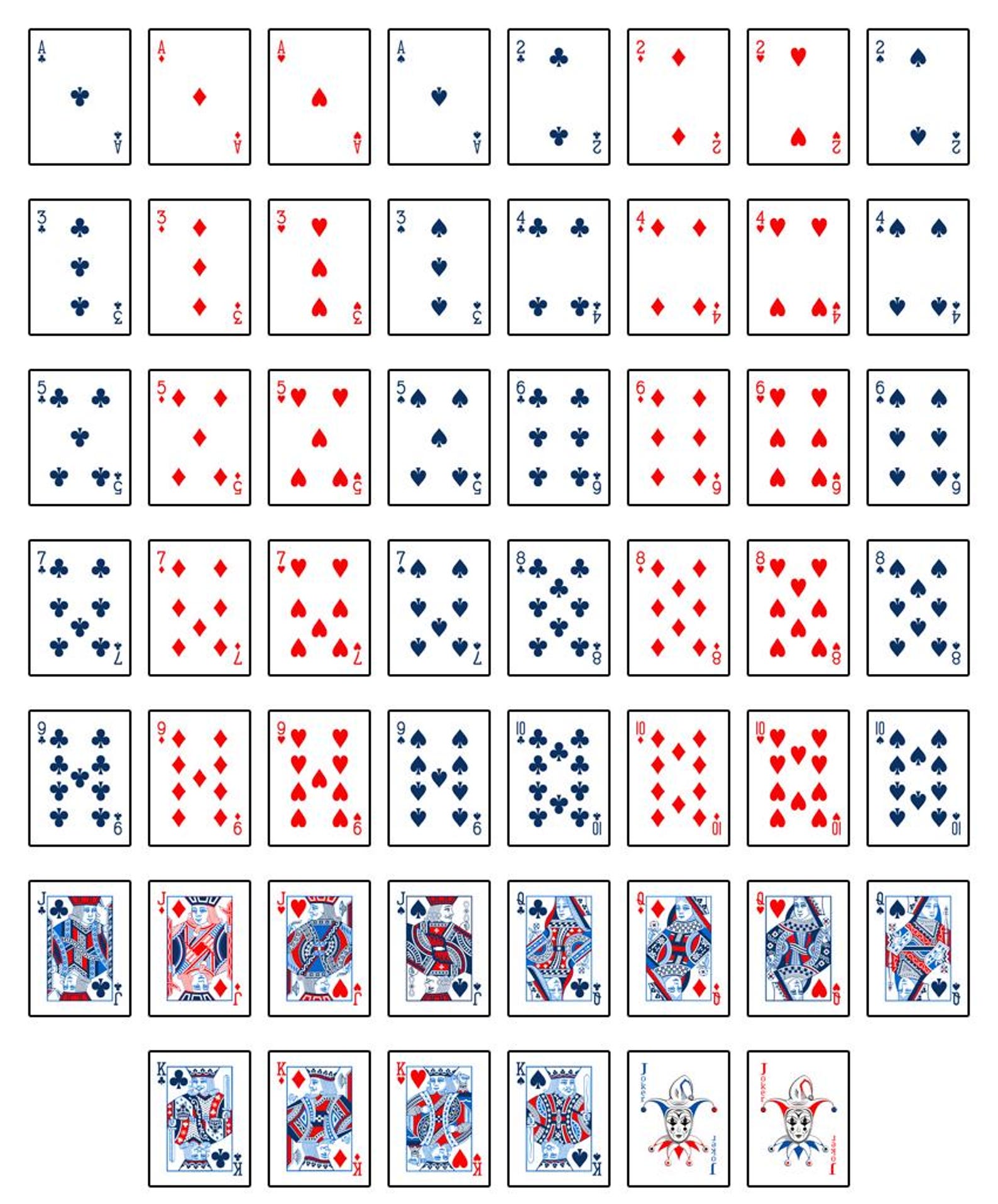 USA Flag / Patriotic Playing Card Deck (poker Size) - Etsy