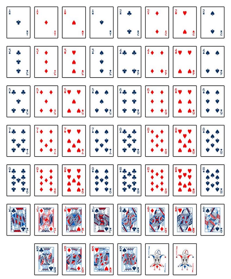 USA Flag / Patriotic Playing Card Deck (poker Size) - Etsy