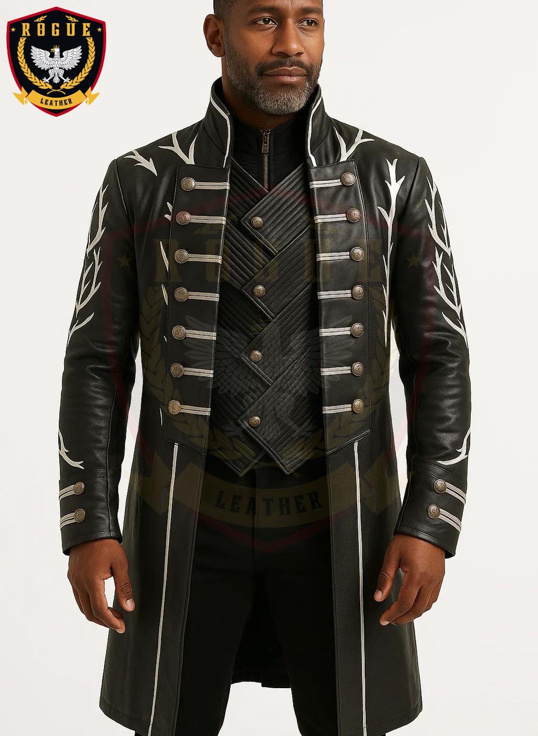 Handmade Vergil Cosplay Costume, Leather Halloween & Carnival Outfit ...