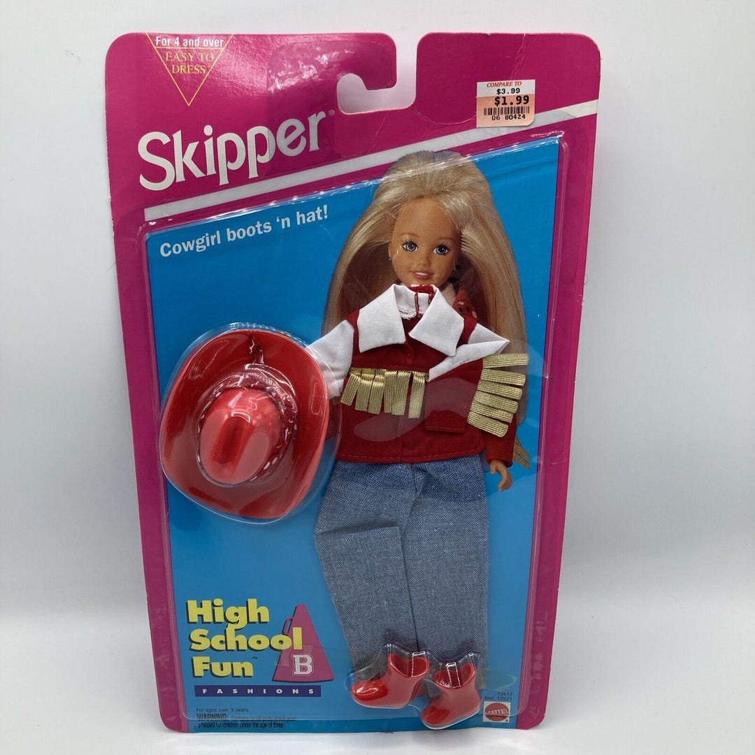 Barbie Skipper High School Fun Cowgirl Outfit Hat Boots - Etsy